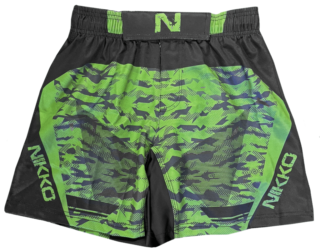 Nikko MMA Short Green ⋆ Nikko Sports Nederland | Nr.1 vechtsport webshop
